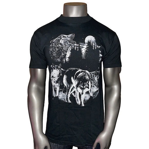 Wcw | Shirts | Vintage 9s 998 Wcw Nwo Wolfpack Wolves Mens Large Black ...